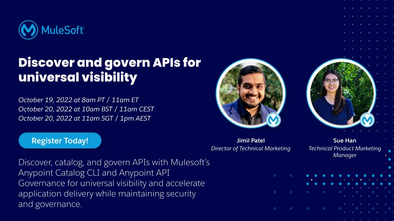 Discover and govern APIs for universal visibility | MuleSoft