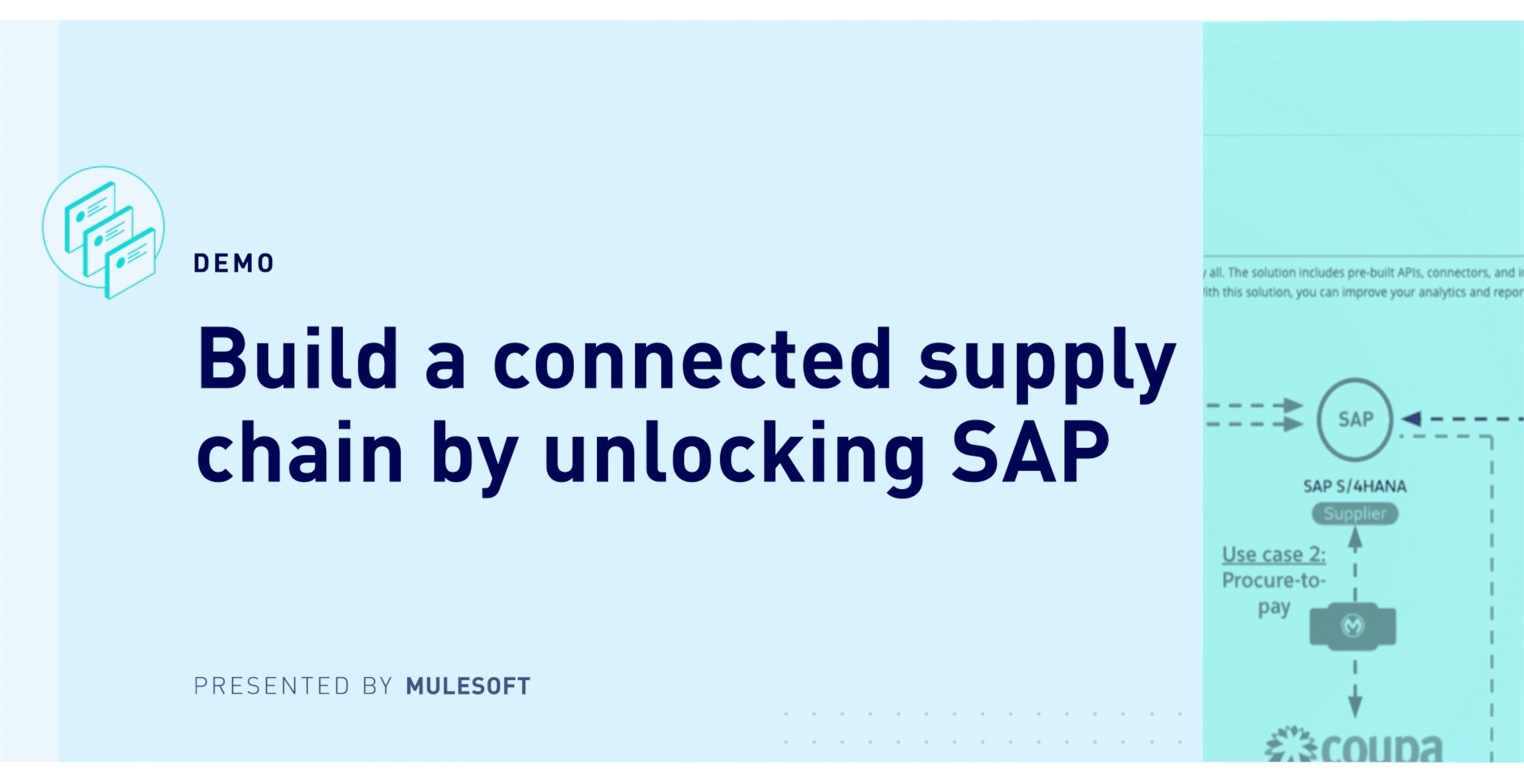 Build a connected supply chain by unlocking SAP - Demo